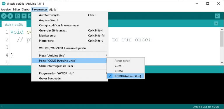 Arduino COMO começar: Faça seu primeiro programa